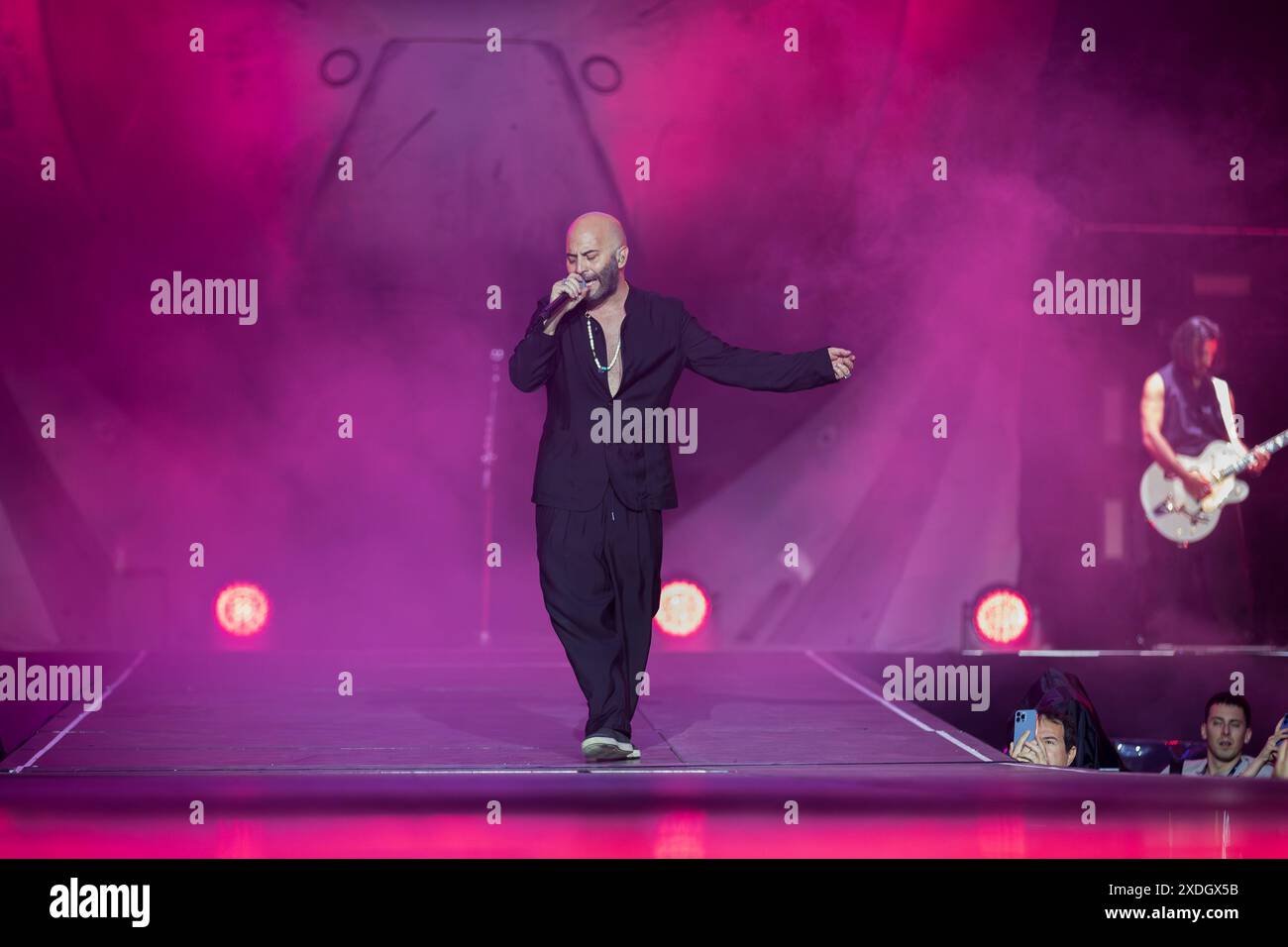 Giuliano Sangiorgi of Negramaro Stock Photo - Alamy