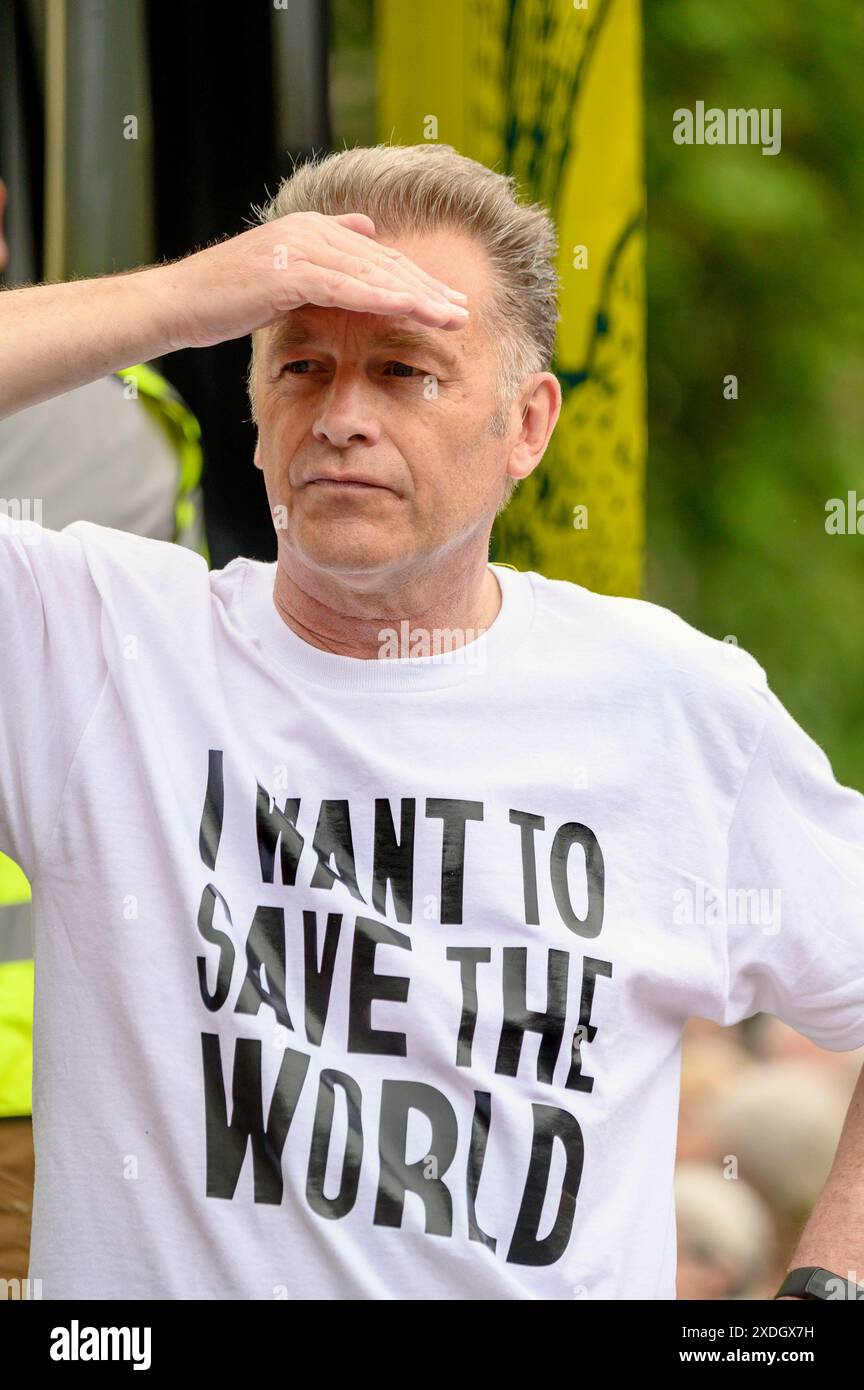 Chris Packham - TV wildlife presenter - at the Restore Nature Now march ...