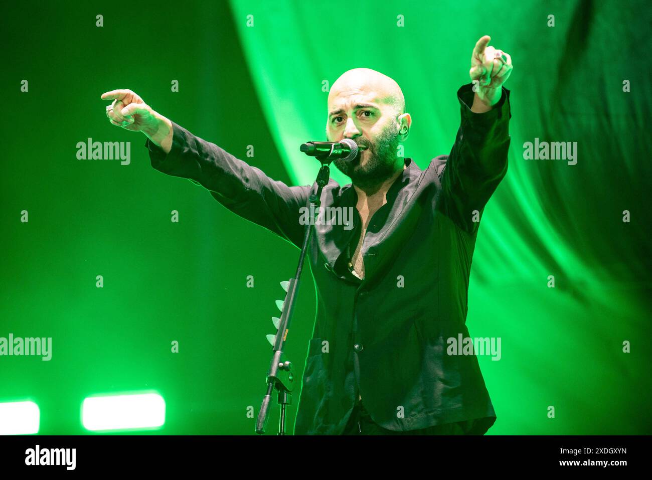 Music Concert - Negramaro - Stadi 2024 Giuliano Sangiorgi of Negramaro ...