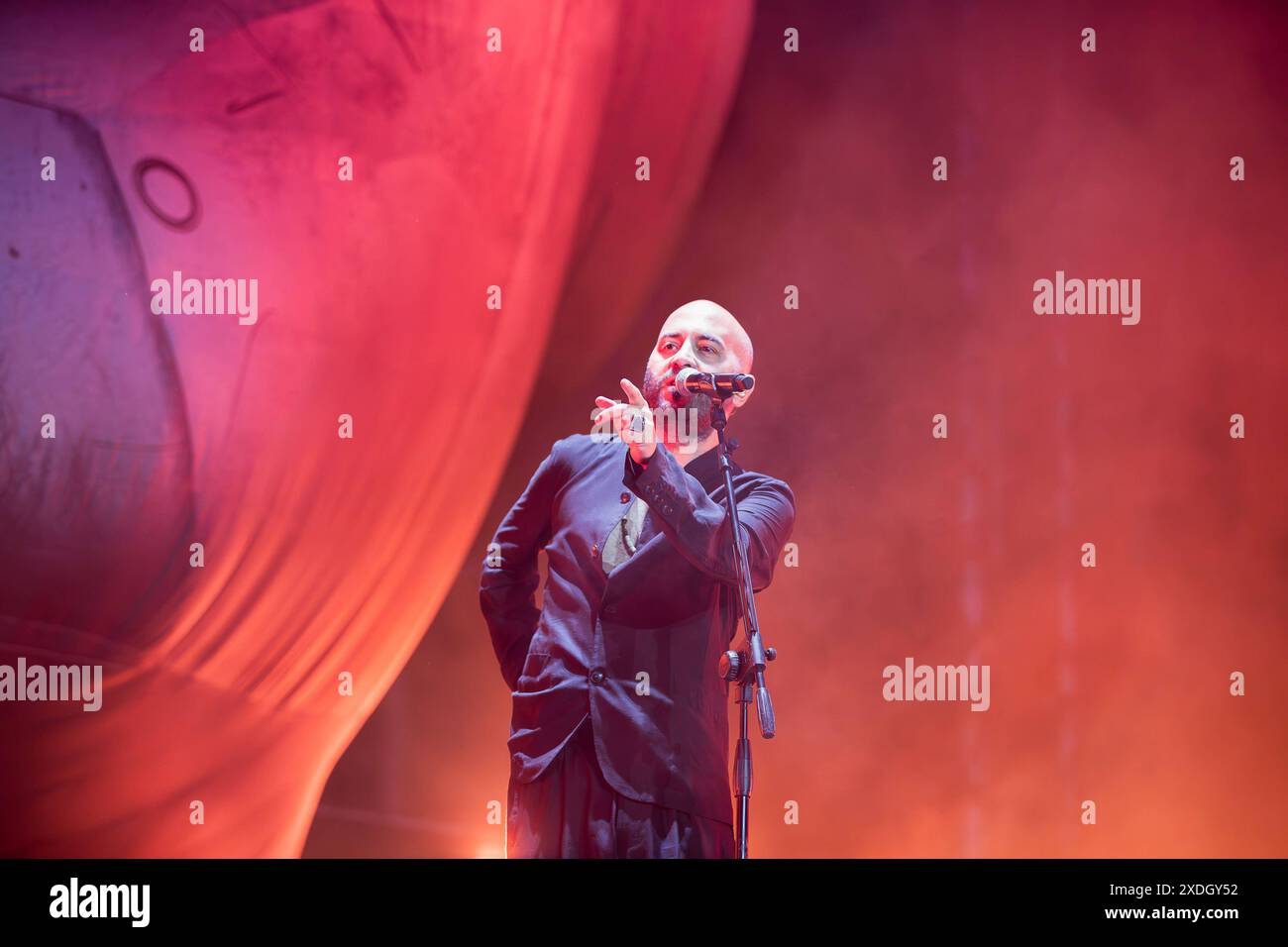 Music Concert - Negramaro - Stadi 2024 Giuliano Sangiorgi of Negramaro ...