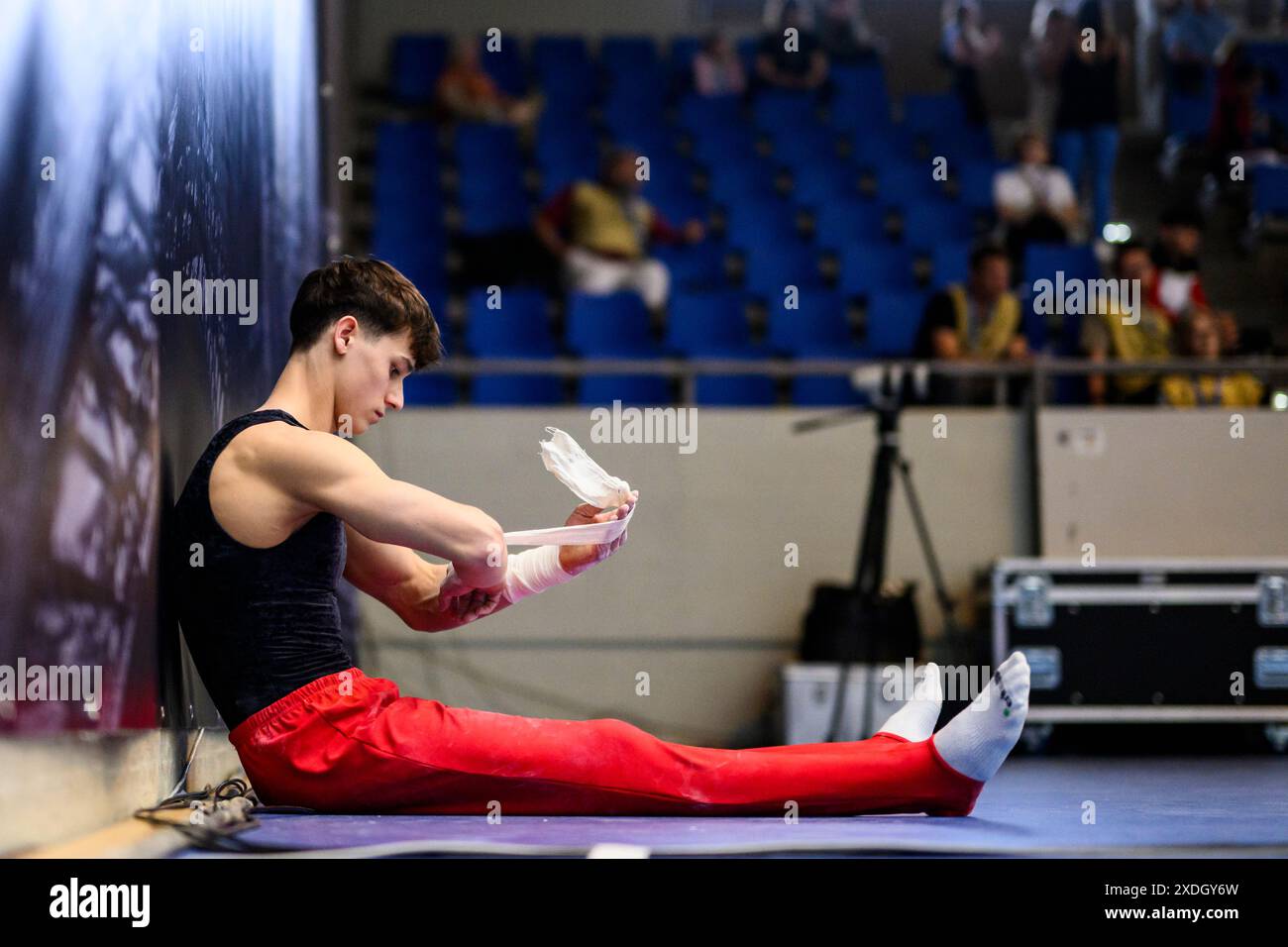 22 June 2024, Hesse, Rüsselsheim: Gymnastics: Olympic qualification ...