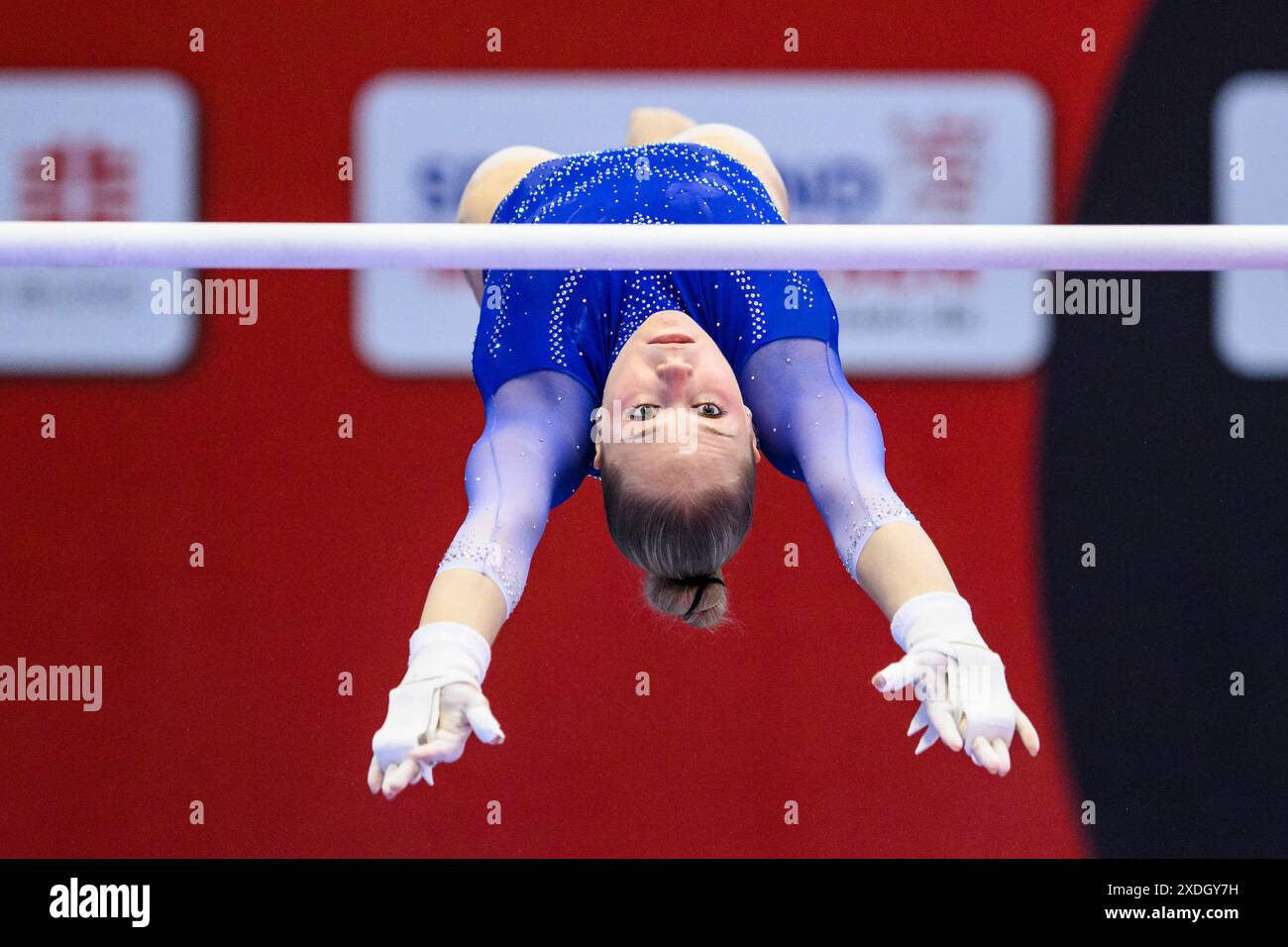 22 June 2024, Hesse, Rüsselsheim: Gymnastics: Olympic qualification ...