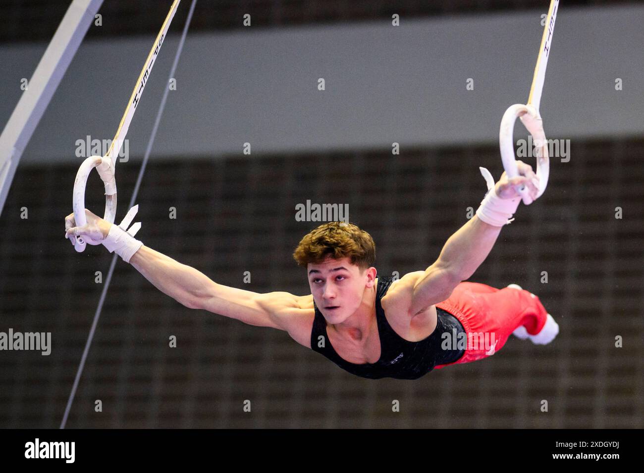 22 June 2024, Hesse, Rüsselsheim: Gymnastics: Olympic qualification ...