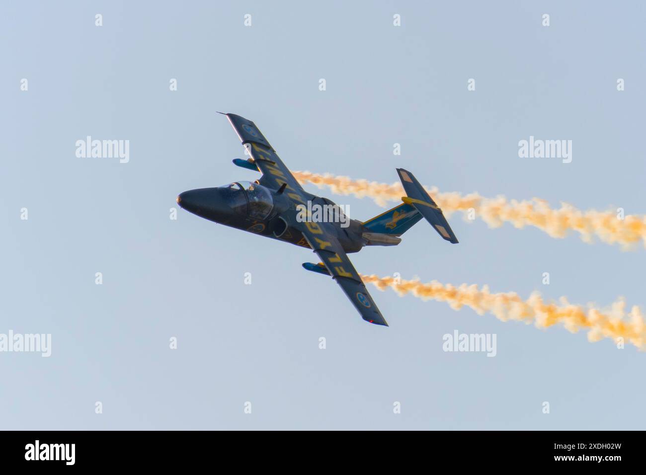Saab SK-60 at Antidotum Air Show 2024 in Leszno, Poland Stock Photo - Alamy