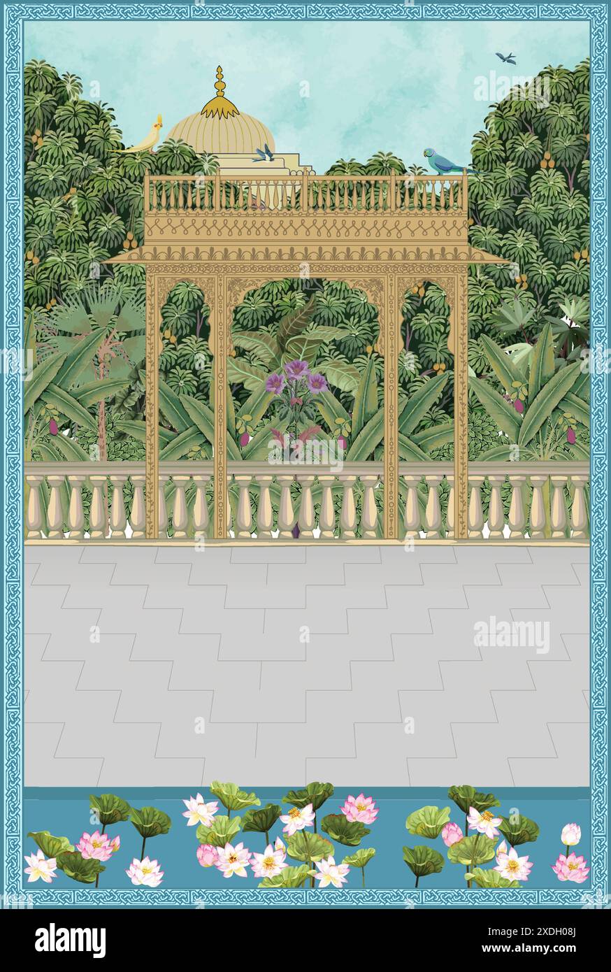 Miniature garden decor Stock Vector Images - Alamy