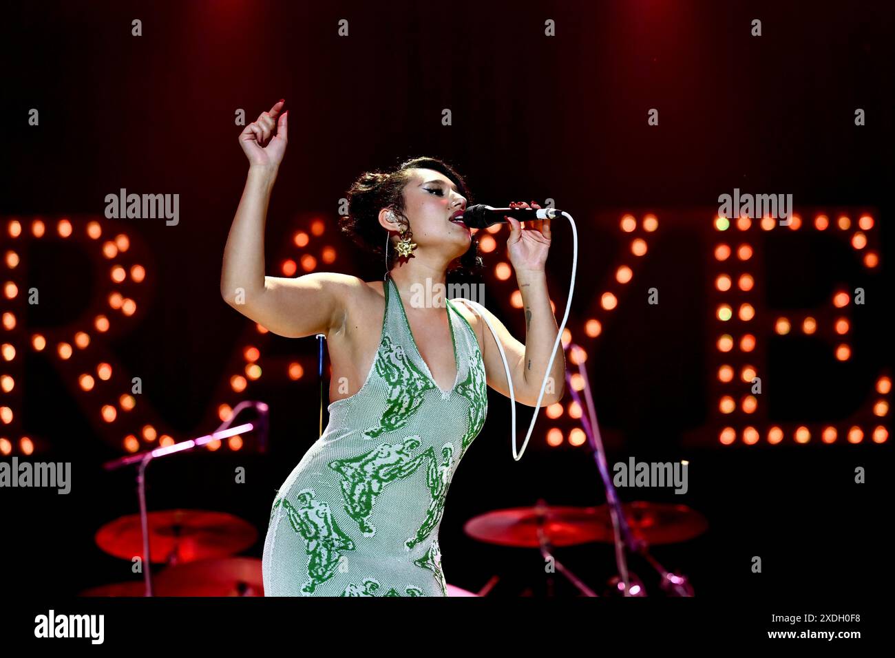 Prague Czech Republic 22nd June 2024 British Singer Raye Rachel Agatha Keen Performs