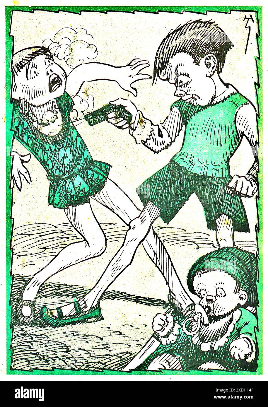 Hinko Smrekar - Today's Children - Illustration from the newspaper ...