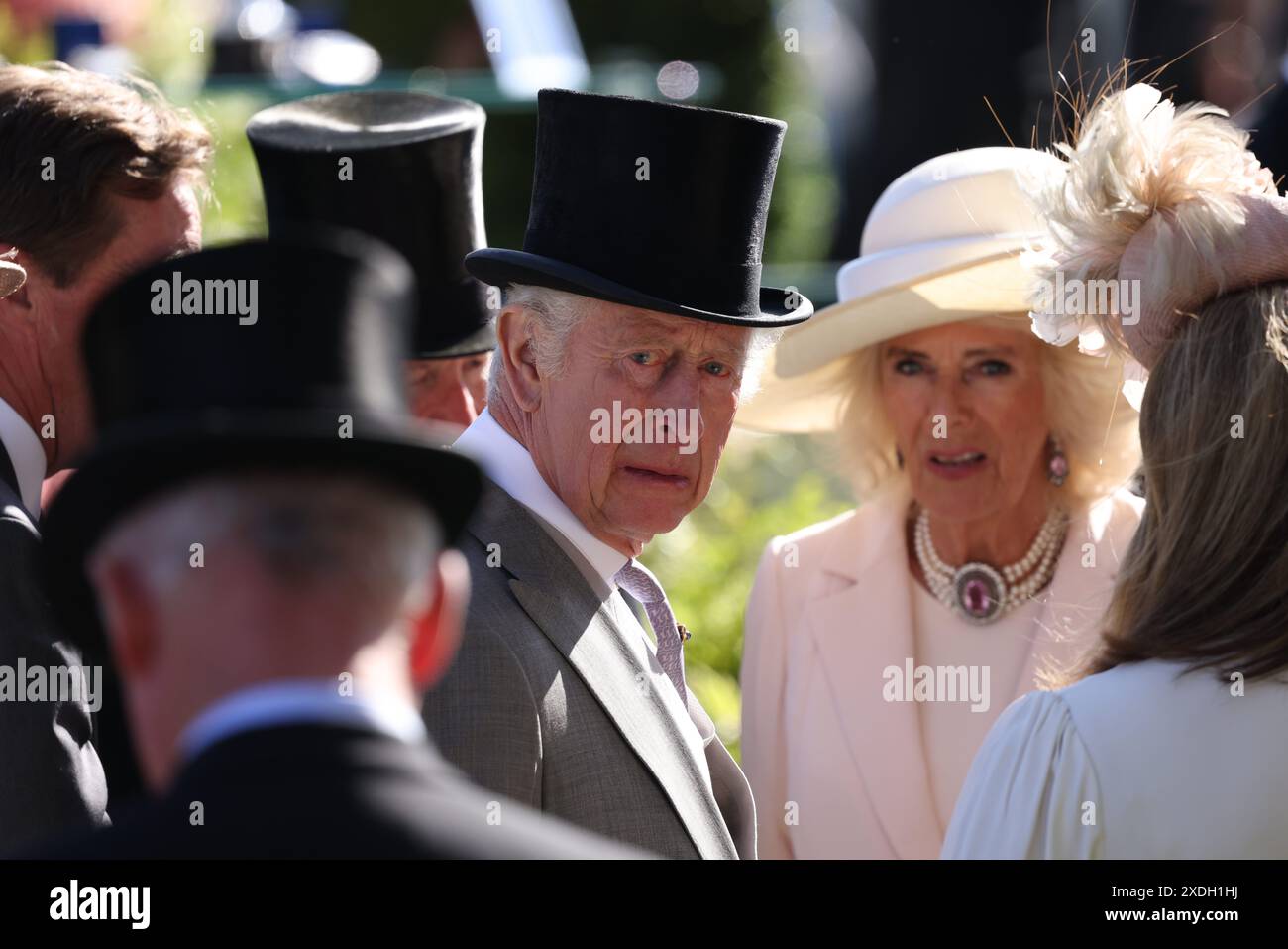 The Royal Ascot England UK 22nd June 2024 . King Charles and Queen ...