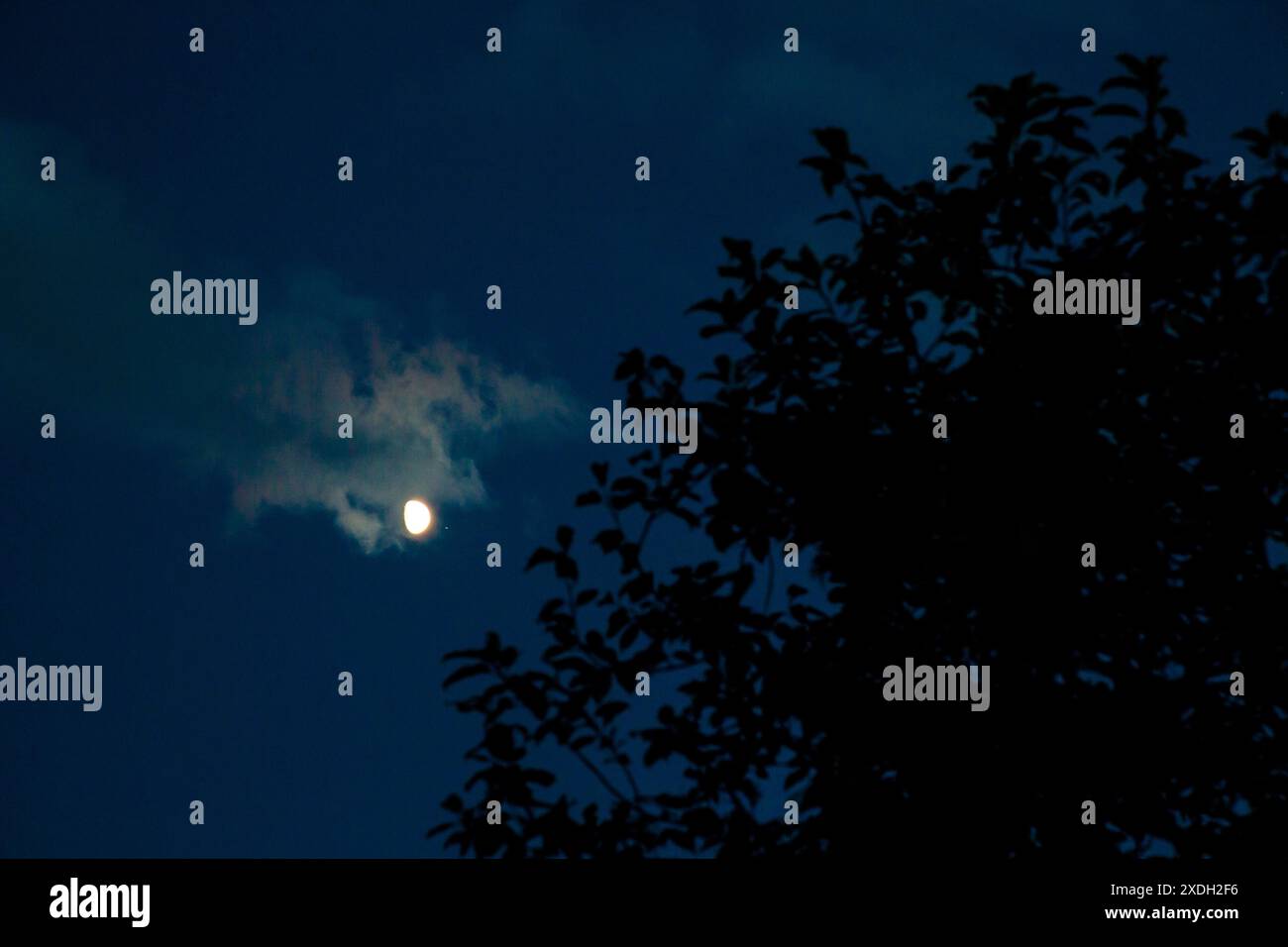 Sunset sky moon hi-res stock photography and images - Alamy