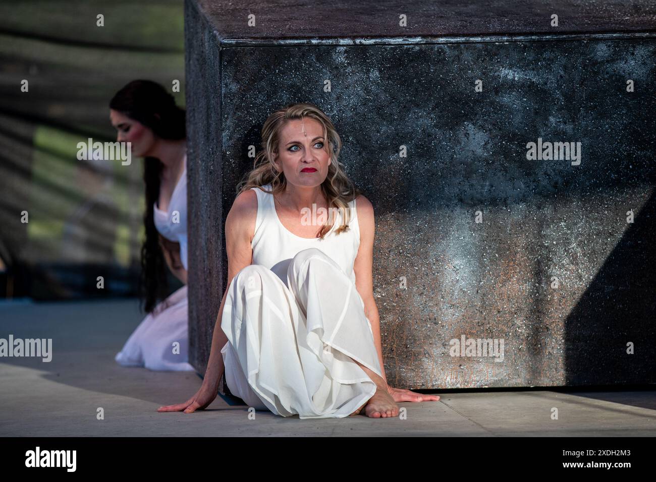 Hukvaldy, Czech Republic. 22nd June, 2024. L-R American soprano Bree ...