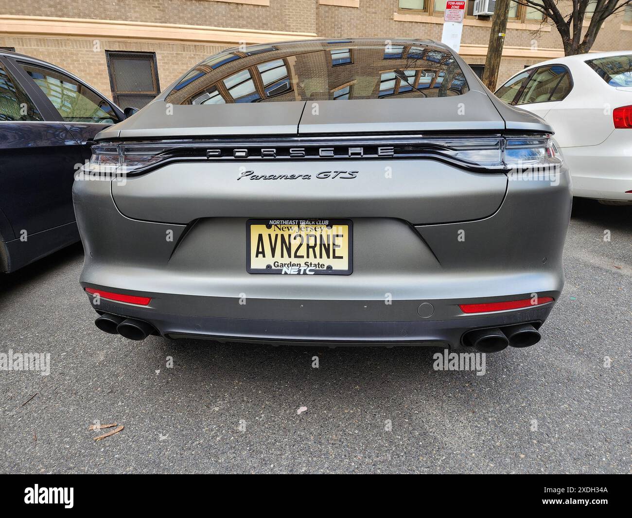 New York City, USA - April 08, 2024: Porsche Panamera luxury car parked ...