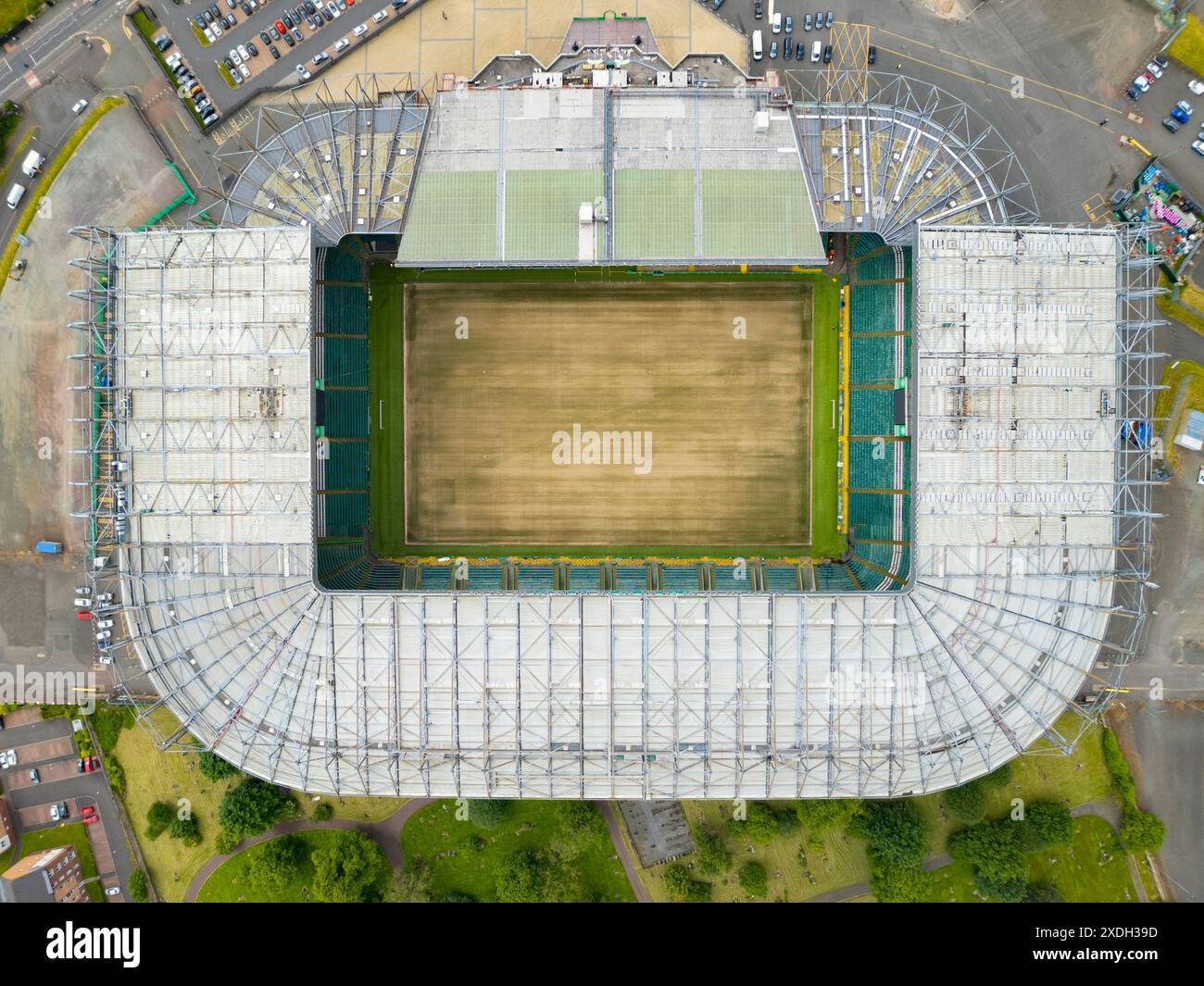 Aerial view of celtic park stadium hi-res stock photography and images ...