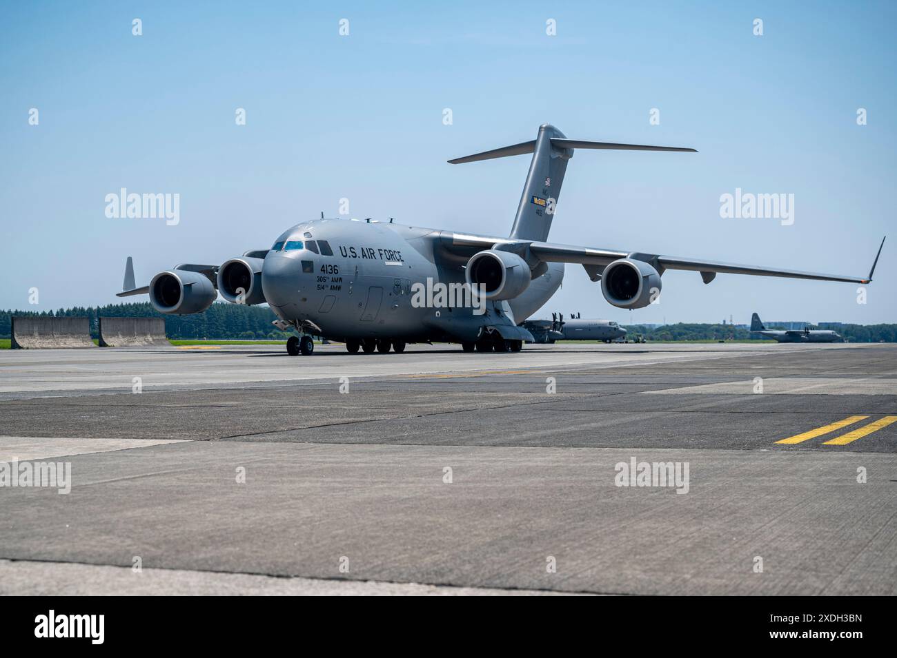 U.S. Air Force aircrew members assigned to the 6th Airlift Squadron ...