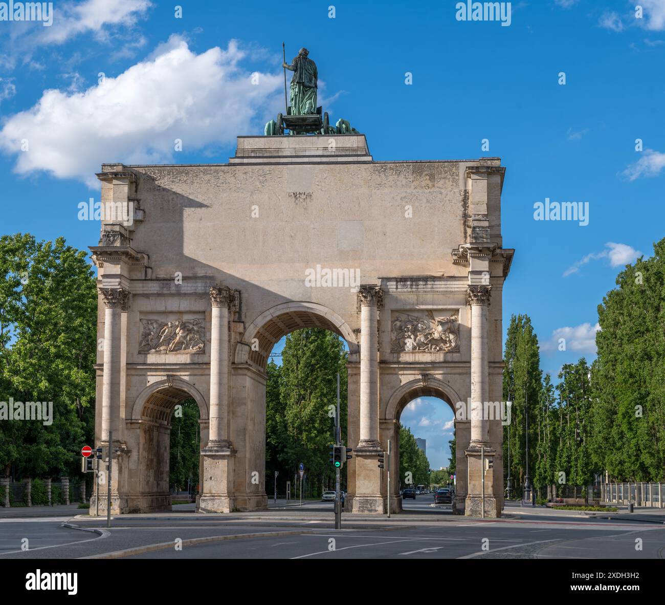 The Siegestor (Victory Gate) in Munich (Germany, Bavaria Stock Photo ...