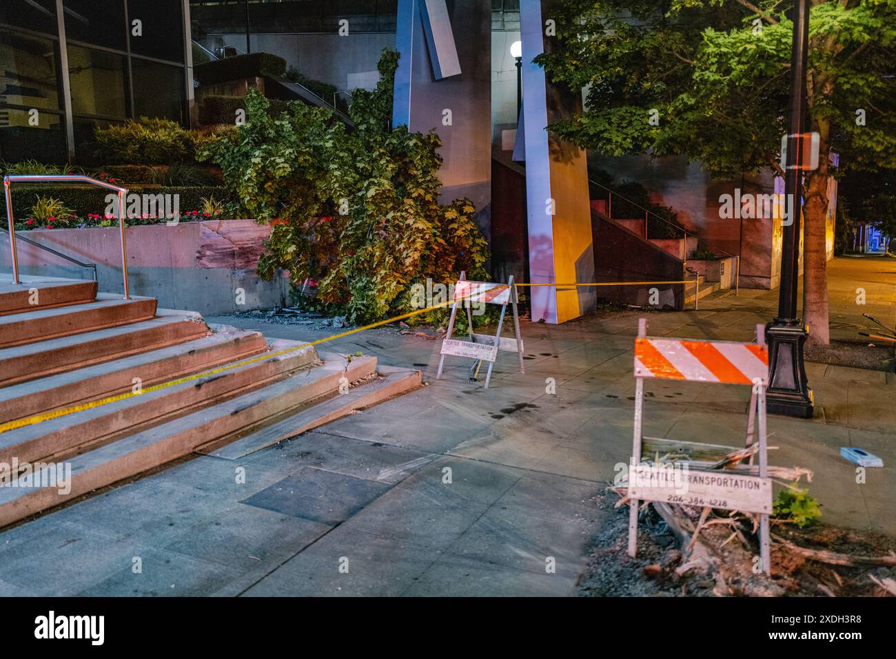 Seattle, United States. 22nd June, 2024. A view of debris scattered ...