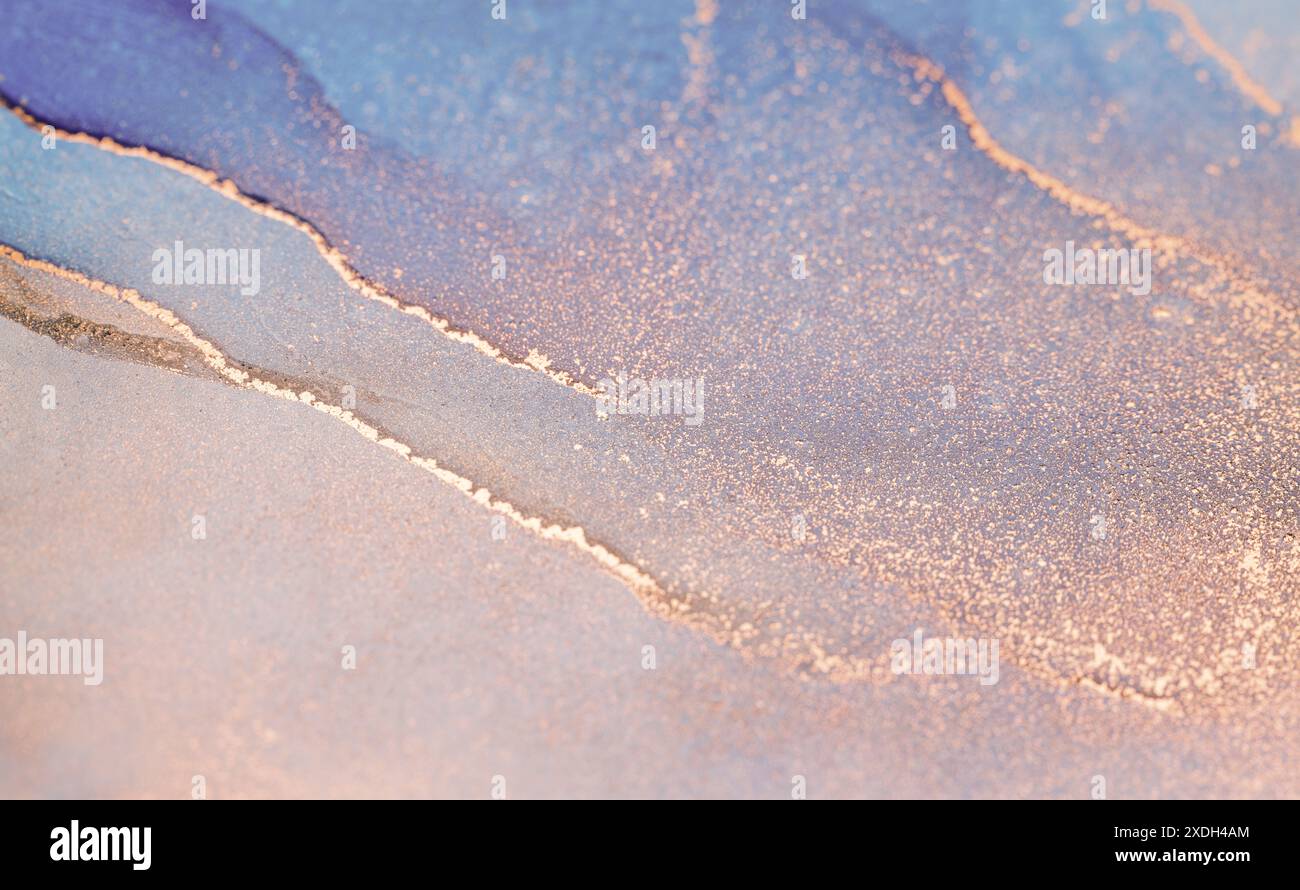 Abstract blue pink ink swirls hi-res stock photography and images - Alamy