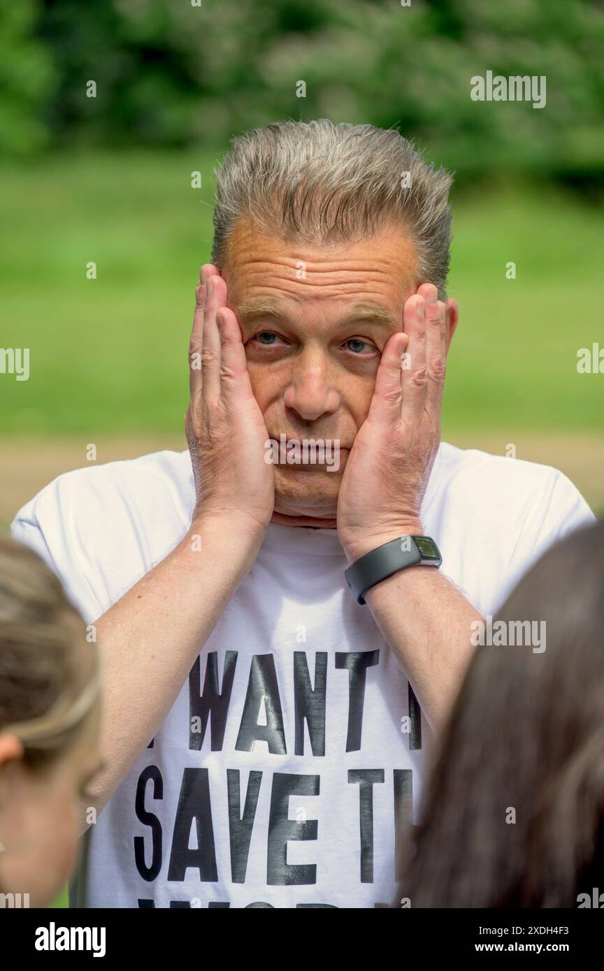 Chris Packham - TV wildlife presenter - at the Restore Nature Now march ...