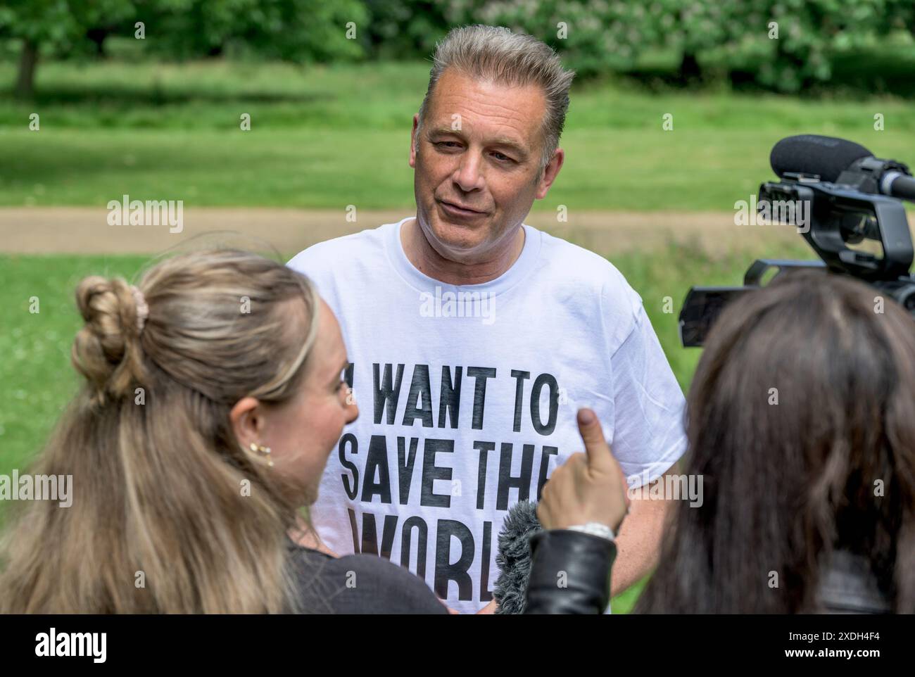Chris Packham - TV wildlife presenter - interviewed at the Restore ...