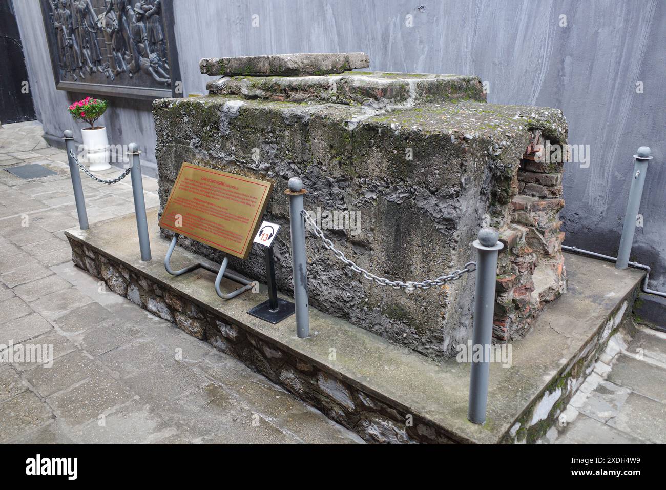 Hanoi, Vietnam - 29 Jan, 2024: Drainage tunnel used as an escape route ...