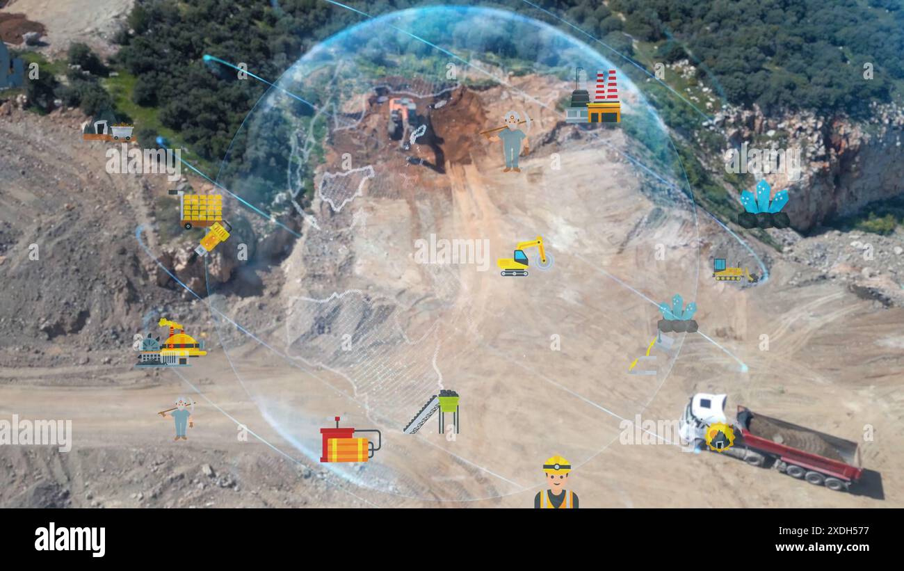 Open pit mining concept hi-res stock photography and images - Alamy