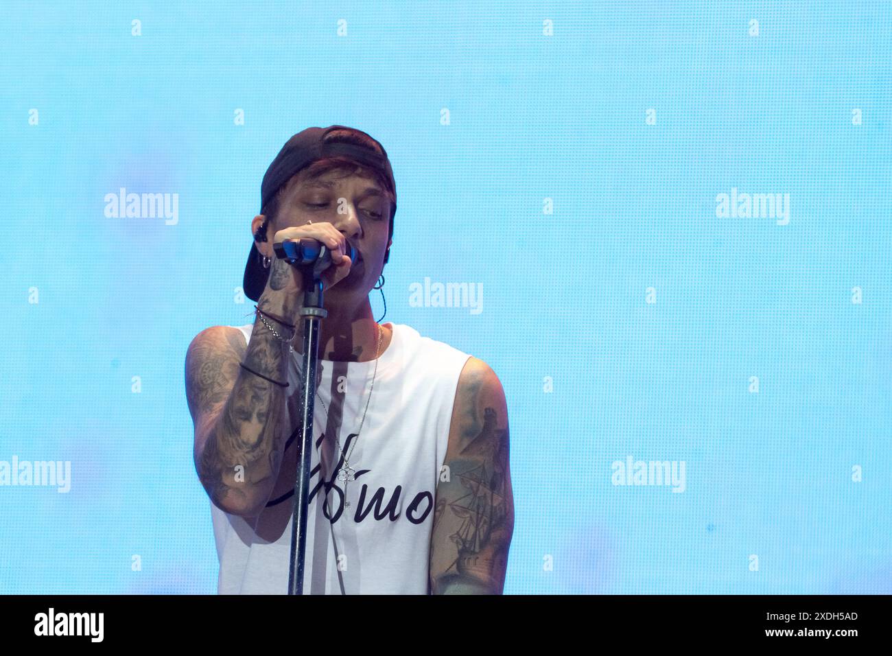 Rome. 06/22/2024 Ultimo's record-breaking tour continues. The Roman ...