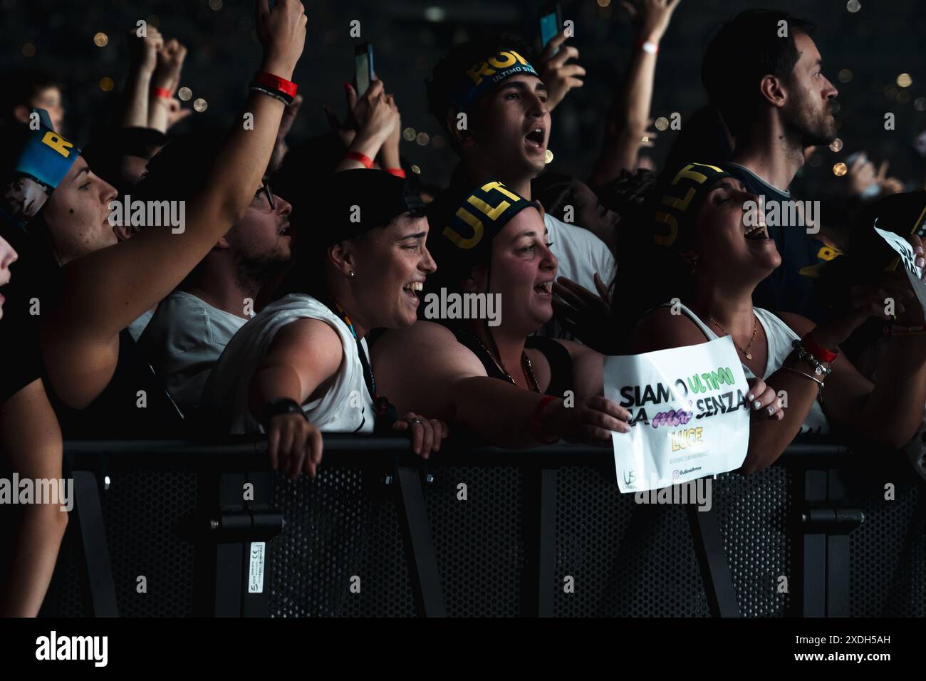 Rome. 06/22/2024 Ultimo's record-breaking tour continues. The Roman ...