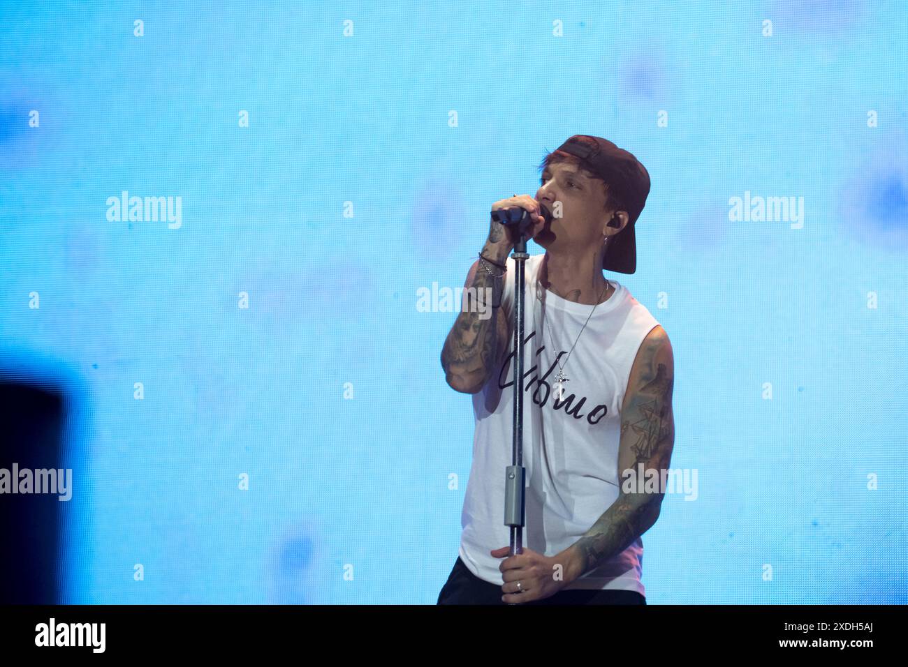 Rome. 06/22/2024 Ultimo's record-breaking tour continues. The Roman ...