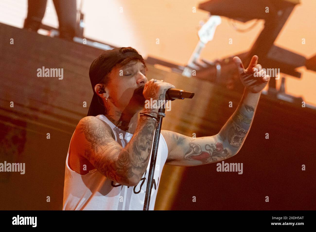 Rome. 06/22/2024 Ultimo's record-breaking tour continues. The Roman ...