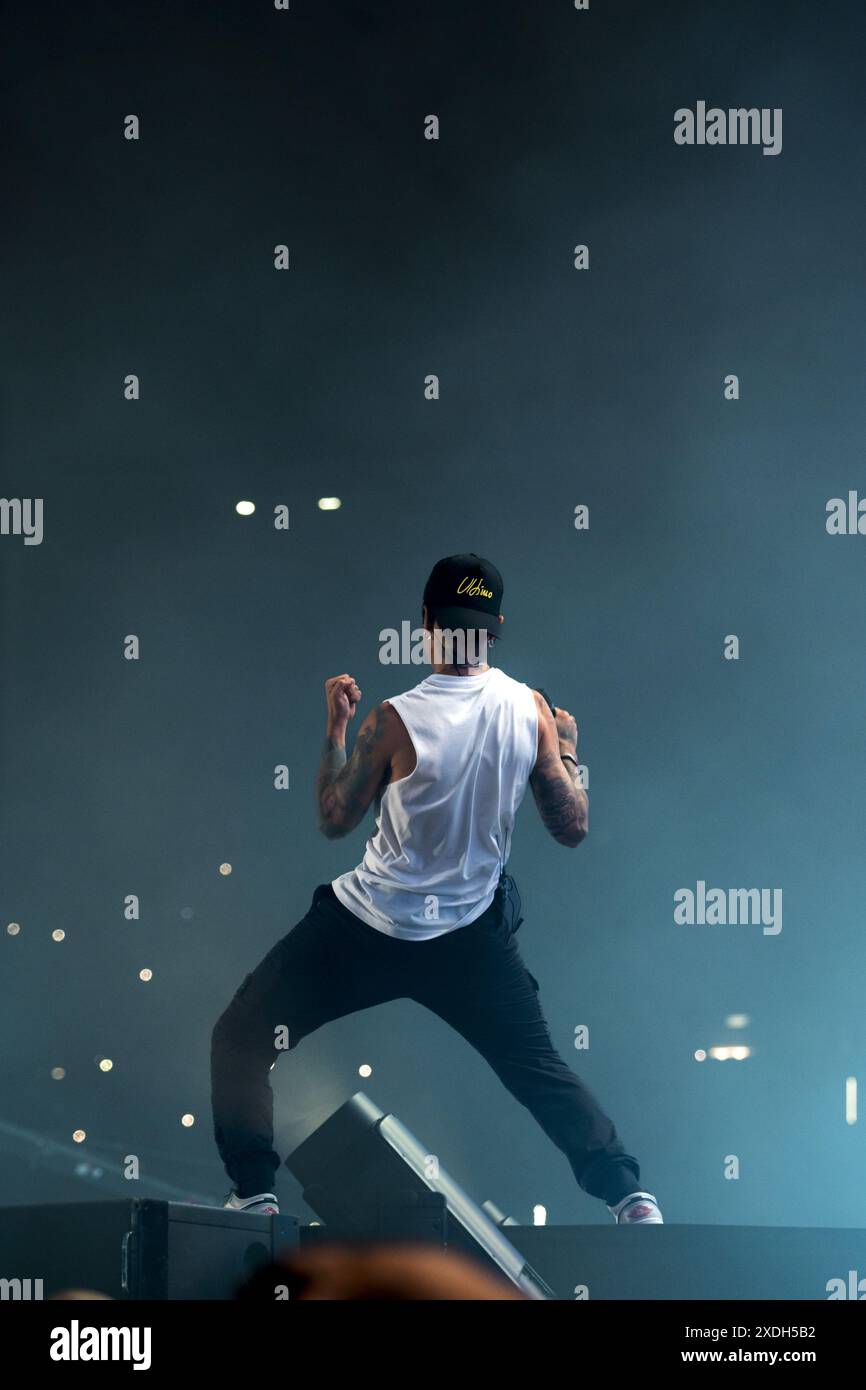 Rome. 06/22/2024 Ultimo's record-breaking tour continues. The Roman ...