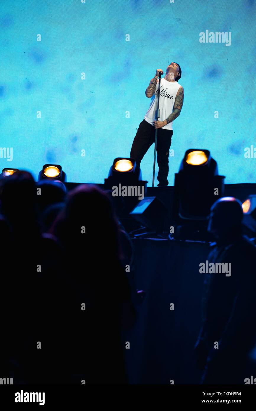 Rome. 06/22/2024 Ultimo's record-breaking tour continues. The Roman ...