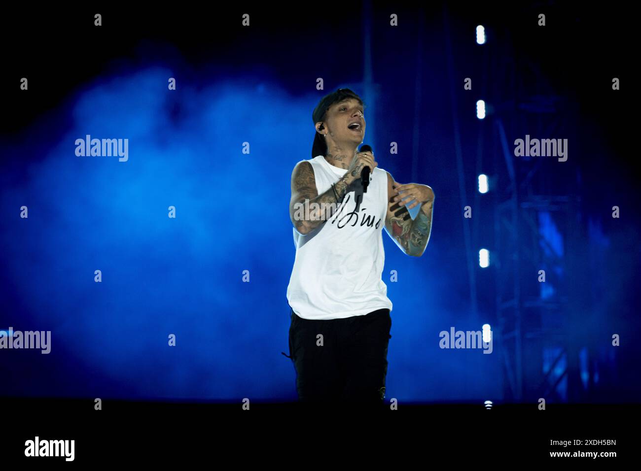 Rome. 06/22/2024 Ultimo's record-breaking tour continues. The Roman ...