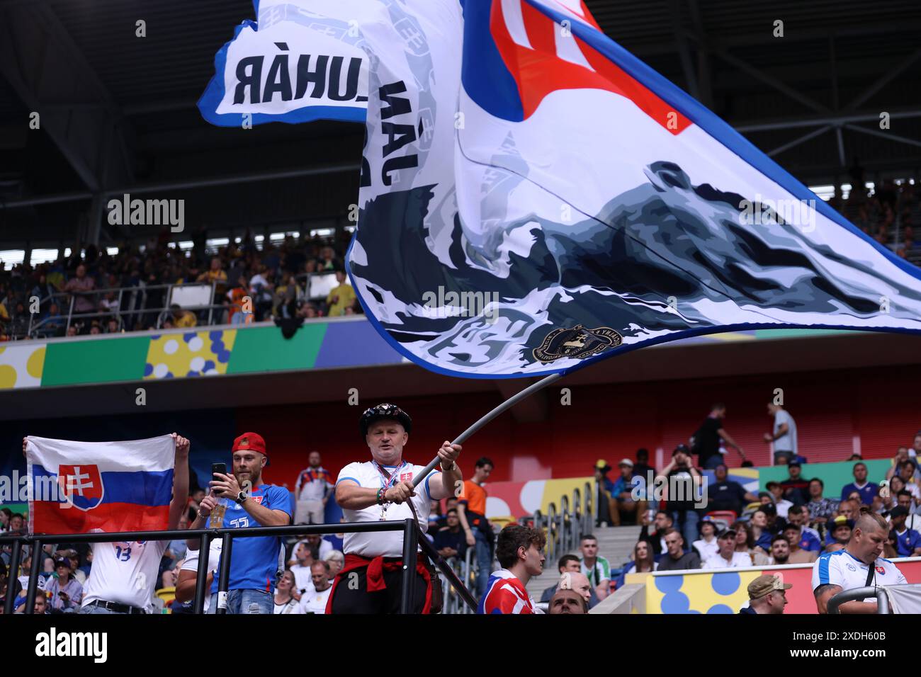 Supporters of Slovakia during the Uefa Euro 2024 Group E match between ...