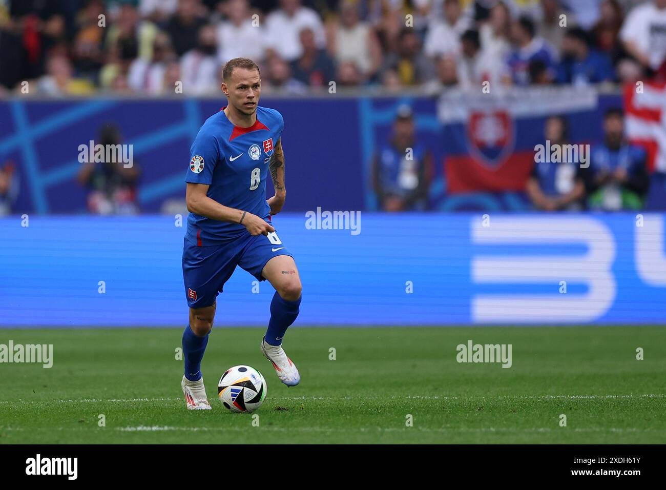 Ondrej Duda of Slovakia in action during the Uefa Euro 2024 Group E ...
