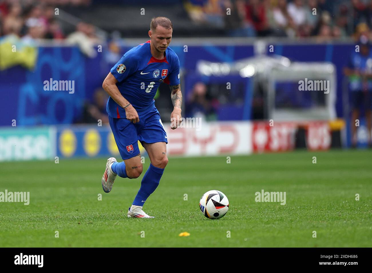 Ondrej Duda of Slovakia in action during the Uefa Euro 2024 Group E ...
