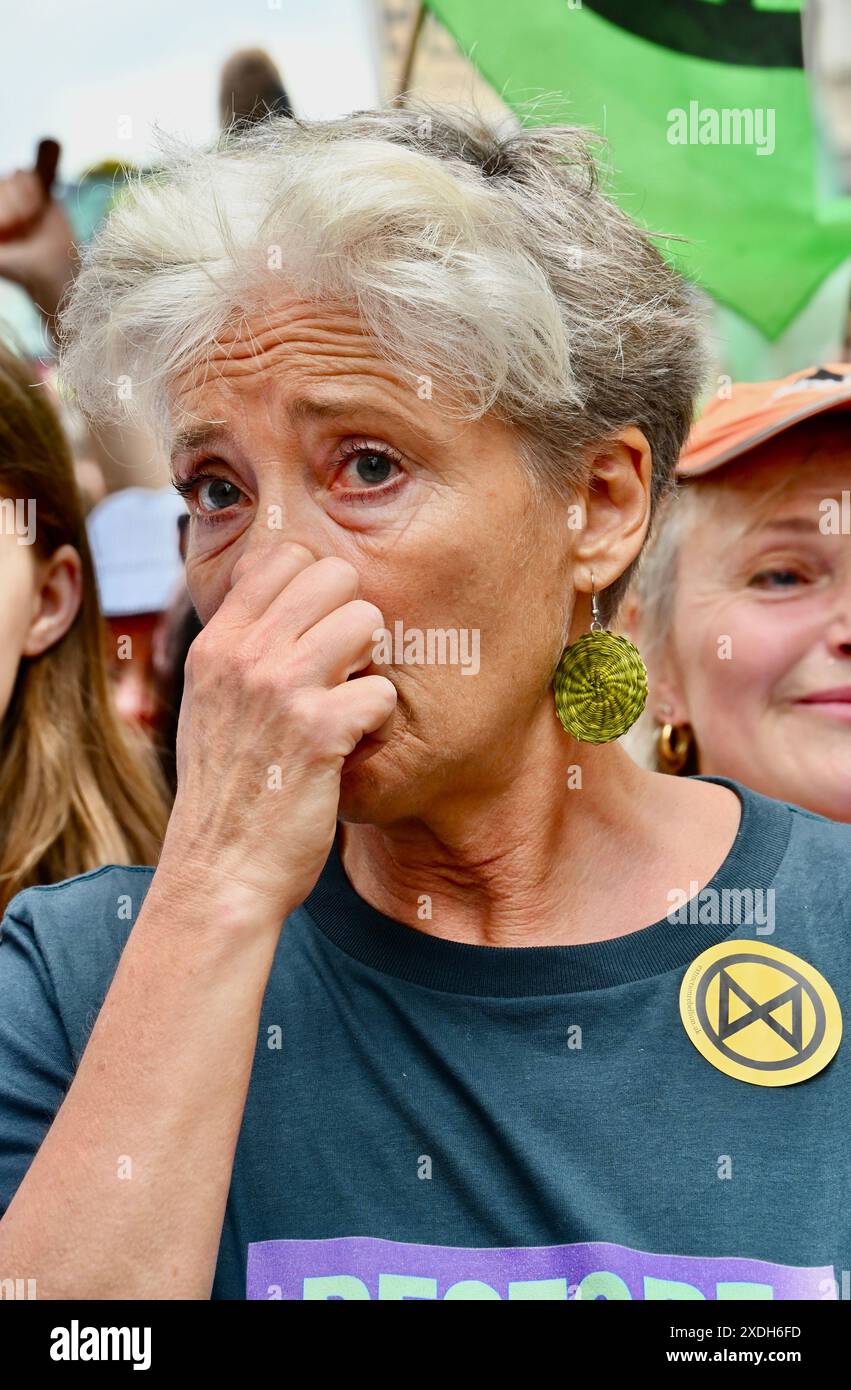 Emma Thompson holding her nose, Restore Nature Now March and Rally ...