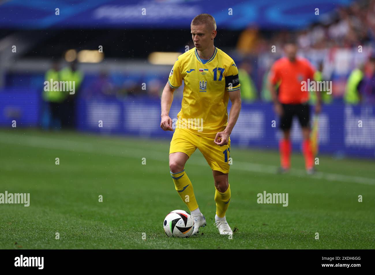 Oleksandr Zinchenko of Ukraine in action during the Uefa Euro 2024 ...