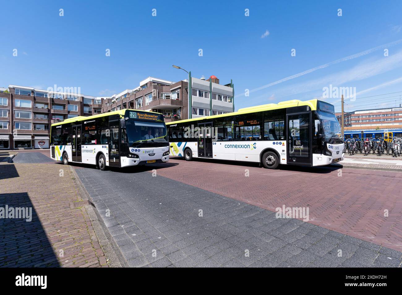 Connexxion VDL Citea busses in Hoorn, Netherlands Stock Photo - Alamy