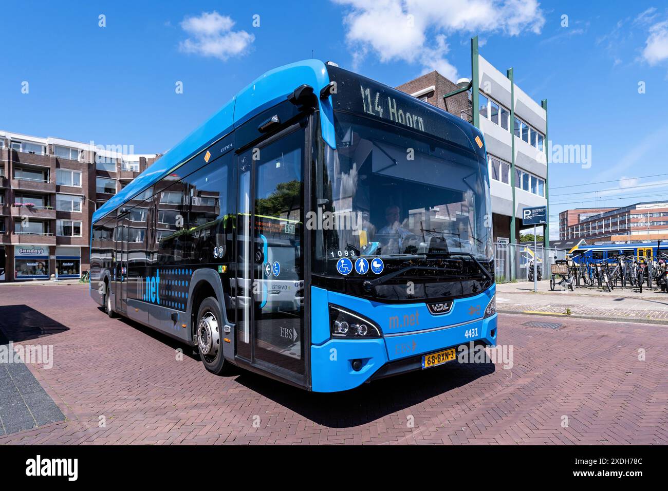 EBS m.net VDL Citea LE-122 bus in Hoorn, Netherlands Stock Photo - Alamy