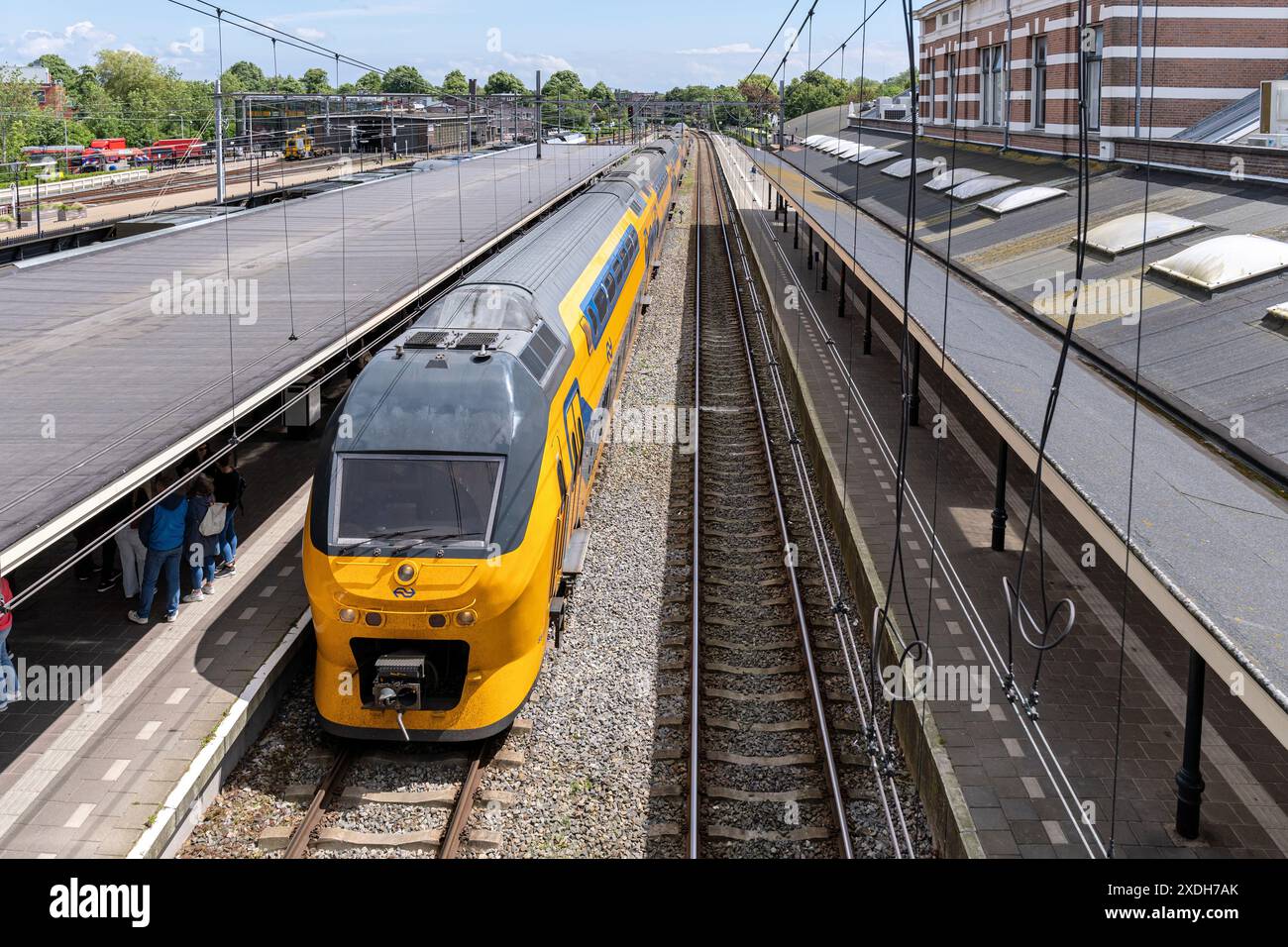 Nederlandse Spoorwegen VIRM train at Hoorn railway station Stock Photo ...