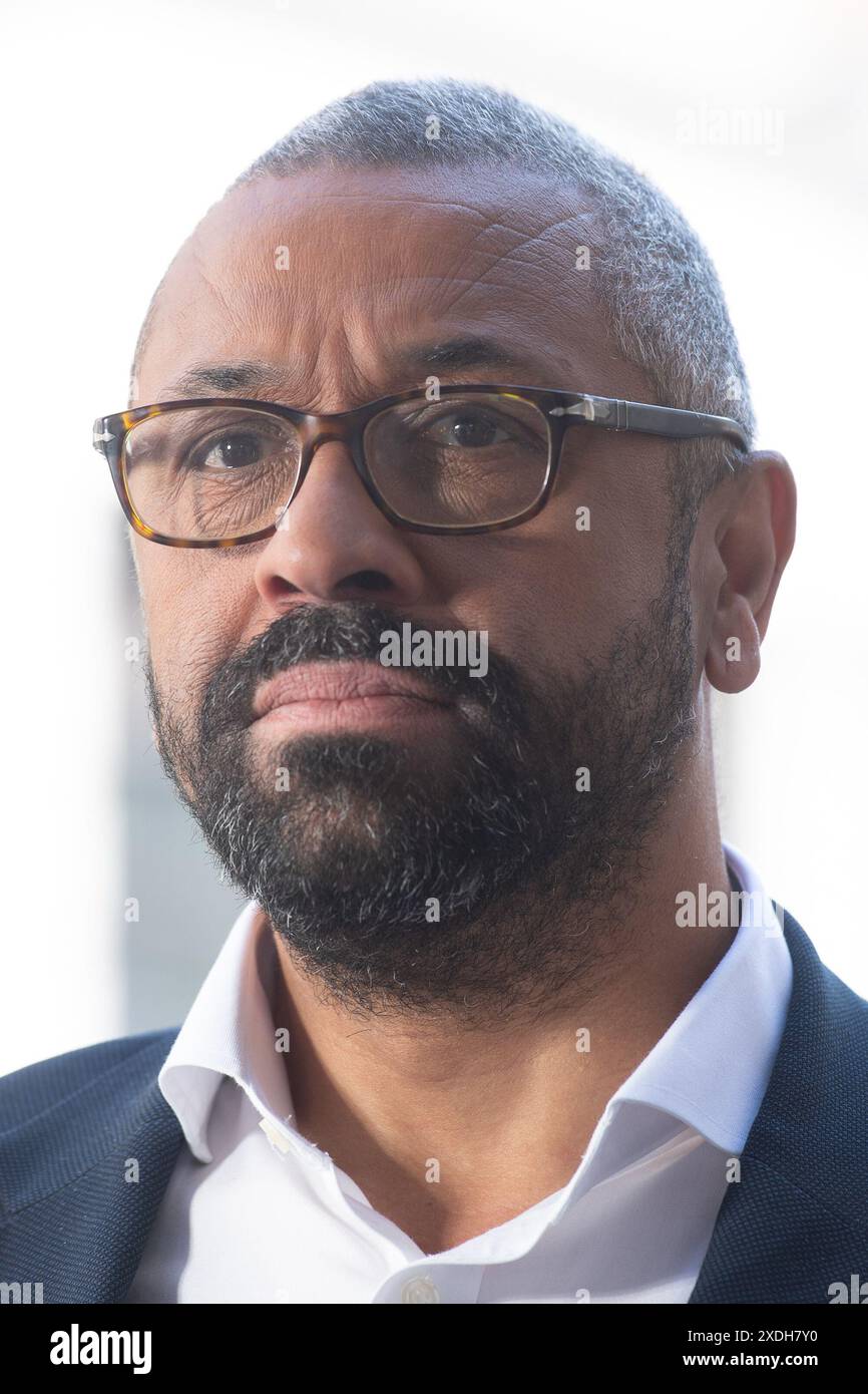 London, UK. 23 Jun 2024. James Cleverly - Secretary of State for the ...