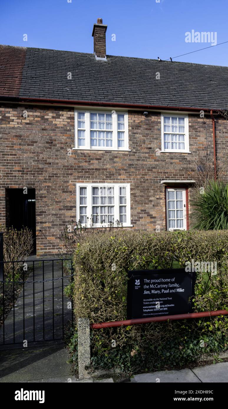 Paul McCartney's Childhood Home,20 Forthlin Road, Allerton, Liverpool ...