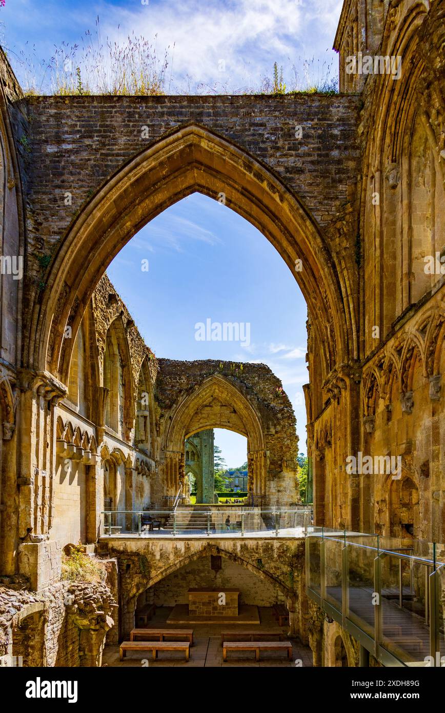 The Lady Chapel is part of the 8th century Glastonbury Abbey ruins, now ...