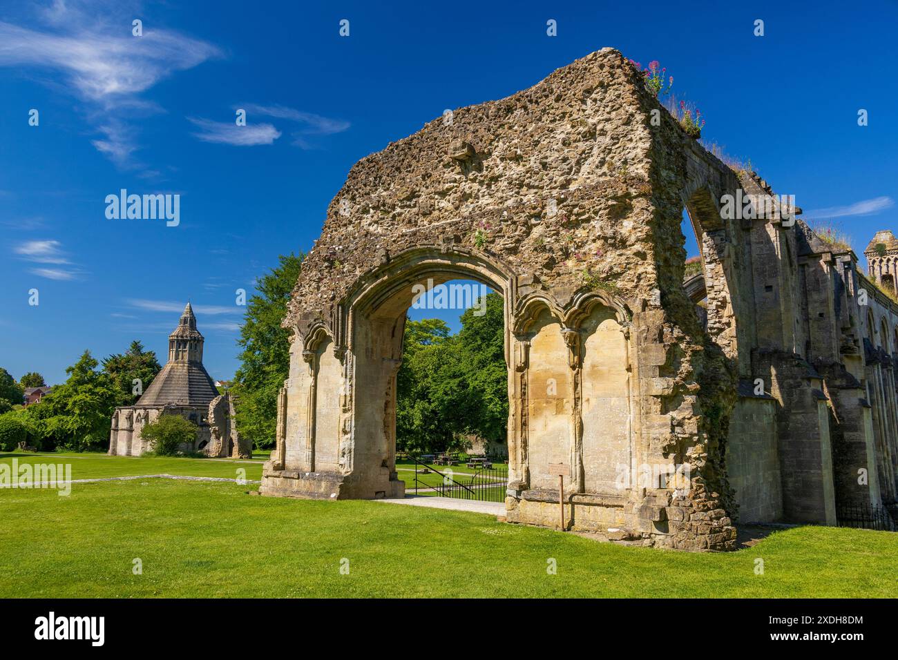 The Abbots Kitchen is part of the 8th century Glastonbury Abbey ruins ...