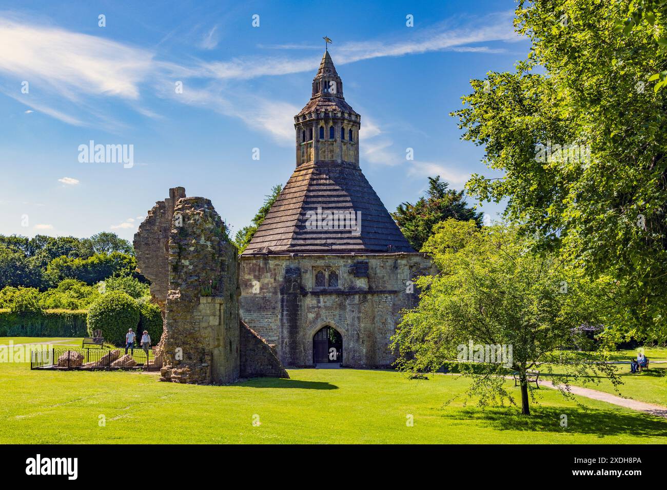 The Abbots Kitchen is part of the 8th century Glastonbury Abbey ruins ...