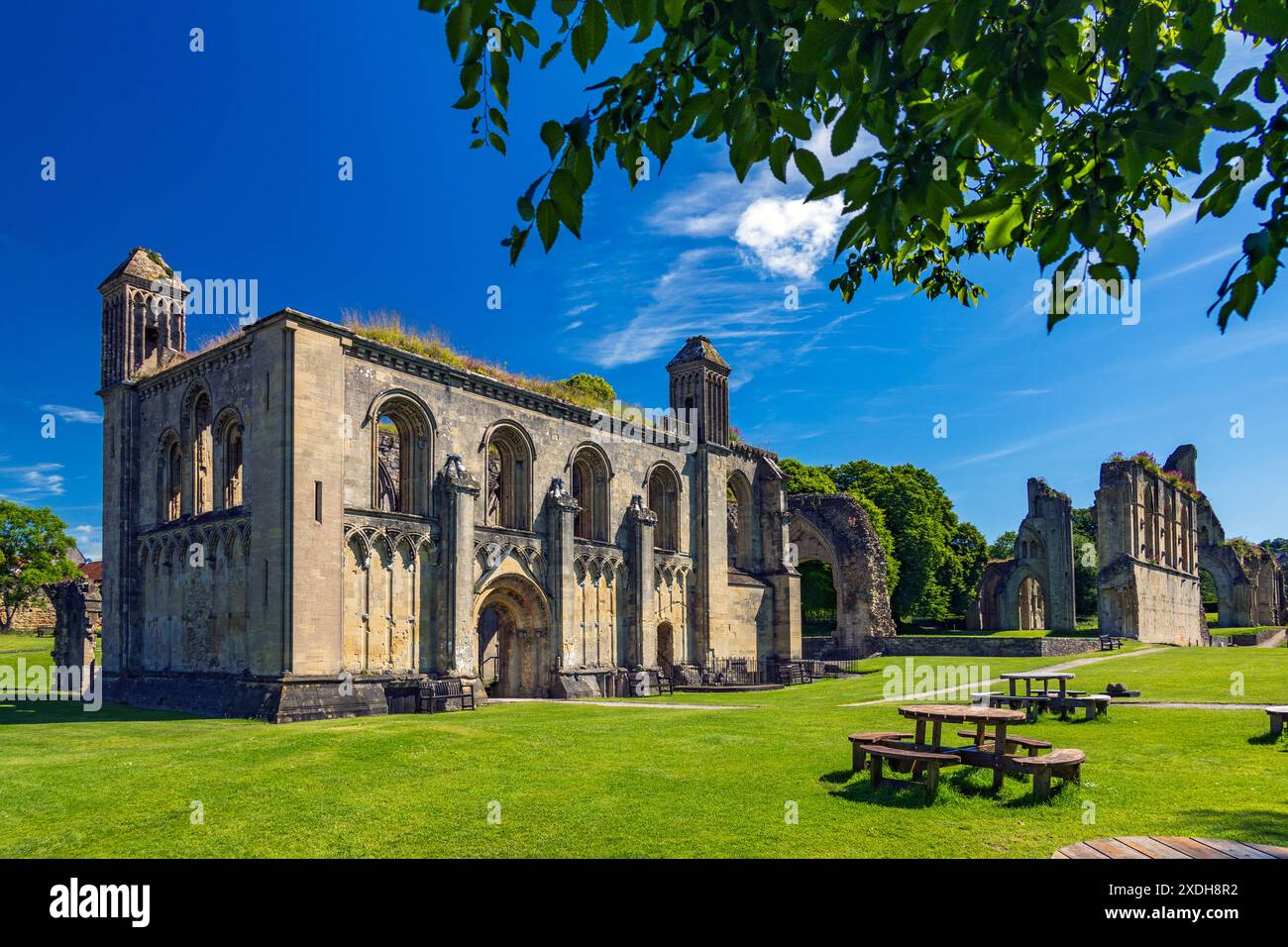 The Lady Chapel is part of the 8th century Glastonbury Abbey ruins, now ...