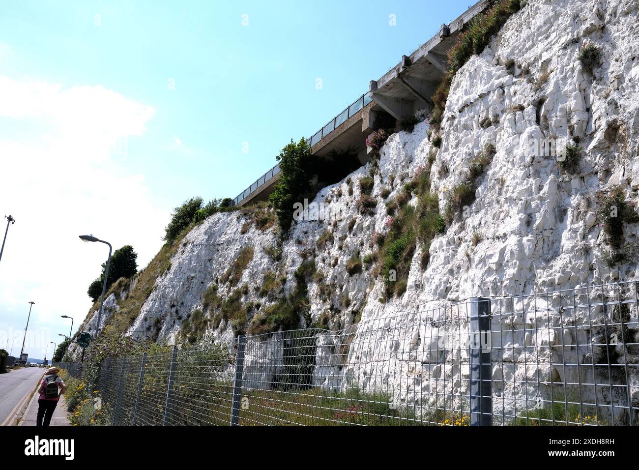 chalk cliffs in ramsgate town,thanet,east kent,uk june 2024 Stock Photo ...