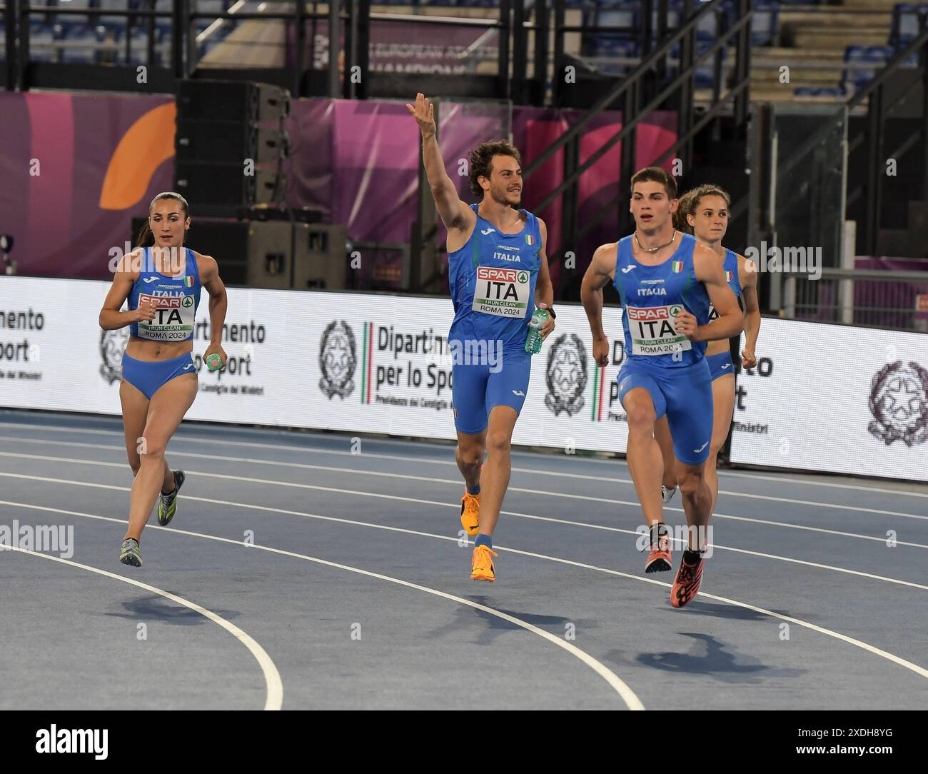 Luca Sito, Anna Polinari, Edoardo Scotti and Alice Mangione of Italy ...