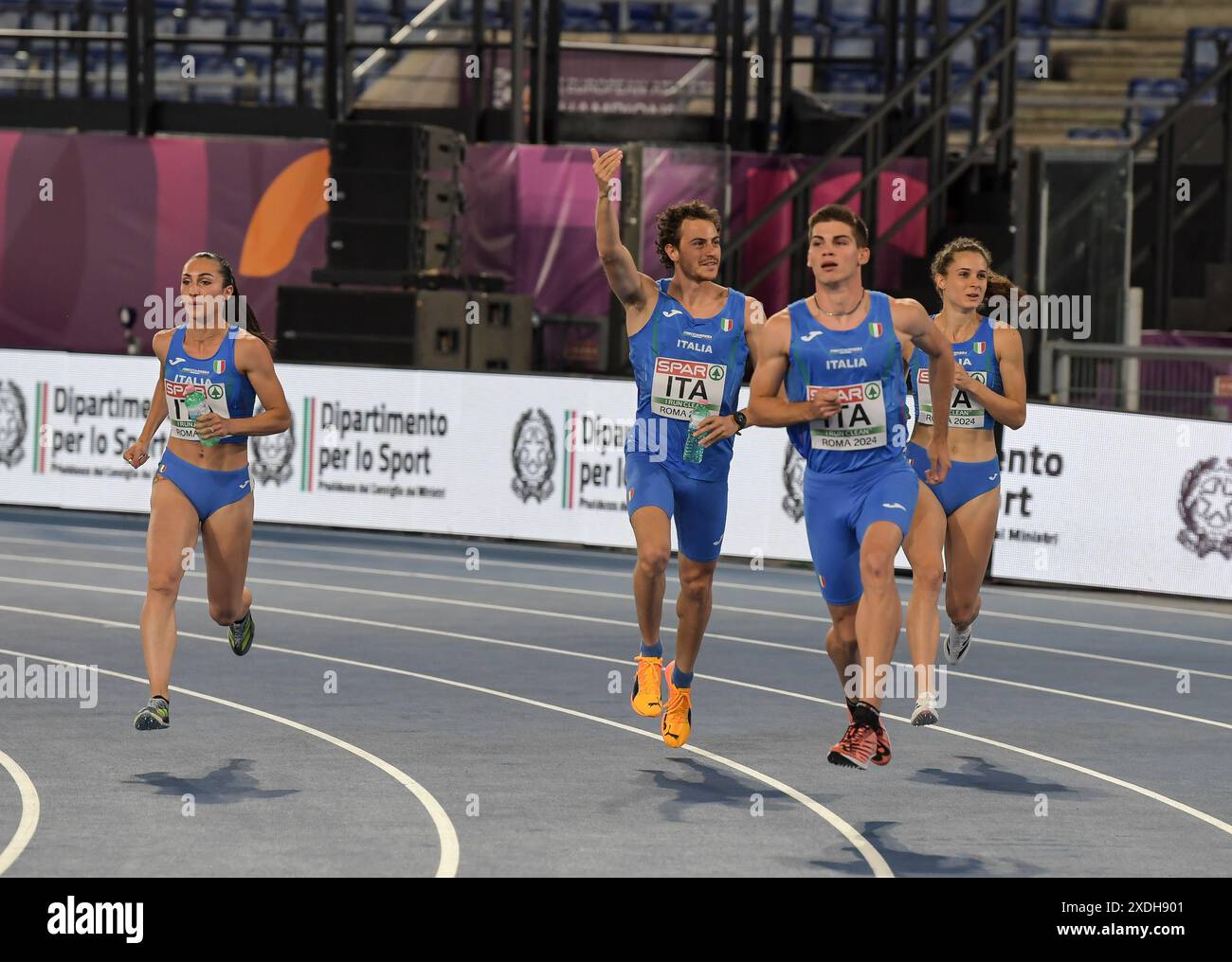 Luca Sito, Anna Polinari, Edoardo Scotti and Alice Mangione of Italy ...