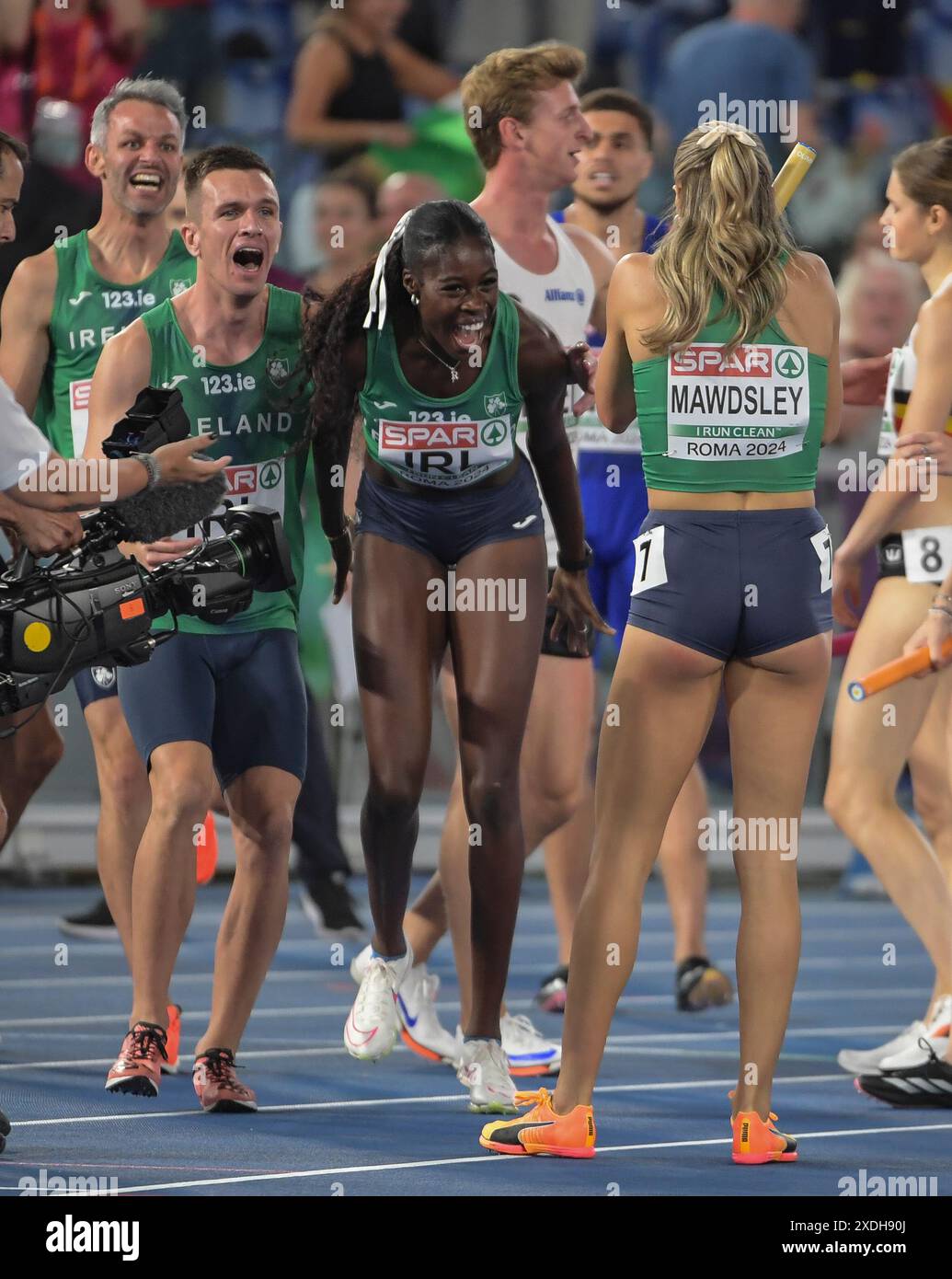 Rhasidat Adeleke, Sharlene Mawdsley, Chris O'Donnell and Thomas Barr of ...