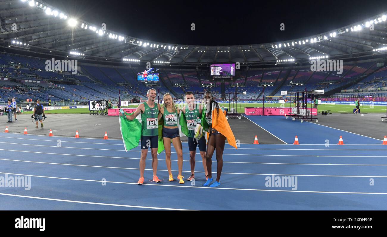 Rhasidat Adeleke, Sharlene Mawdsley, Chris O'Donnell and Thomas Barr of ...